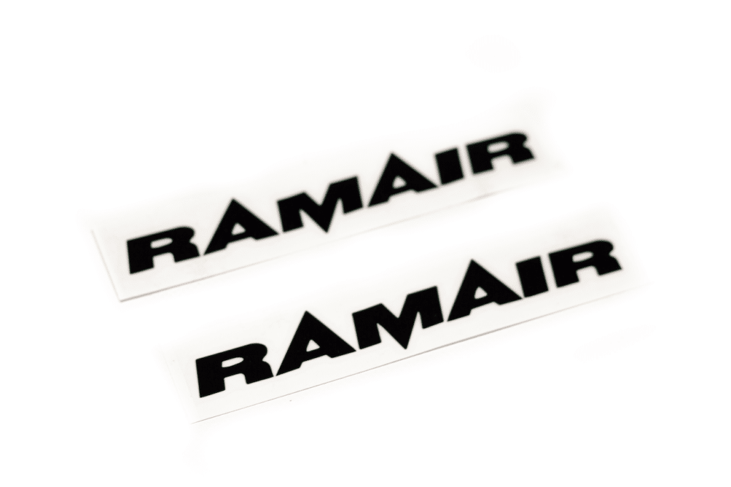 Ramair Autosticker - Zwart of Wit - 15cm - 24TUNED